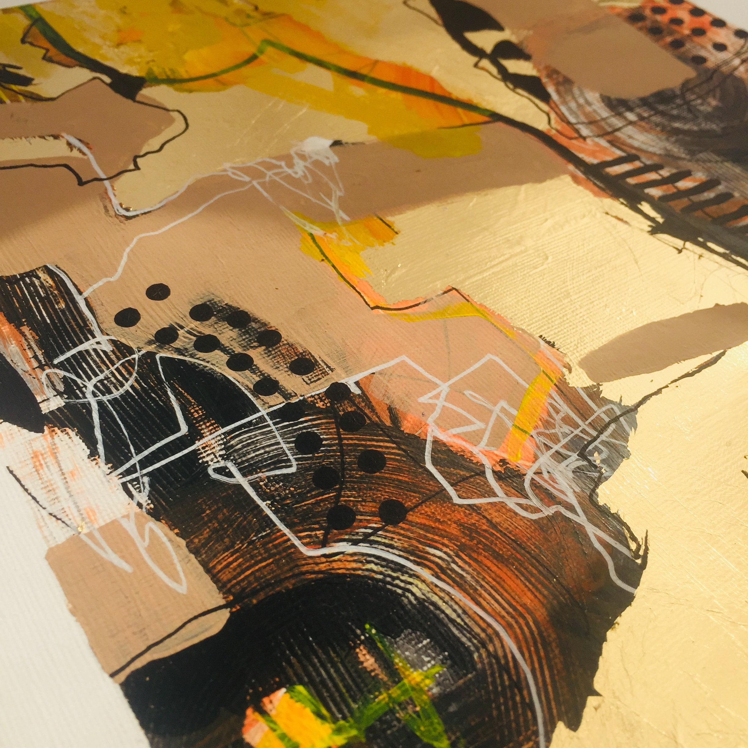 Modern Abstract Sketch, Earthty Colours Art, Artwork on Paper, Art for ...