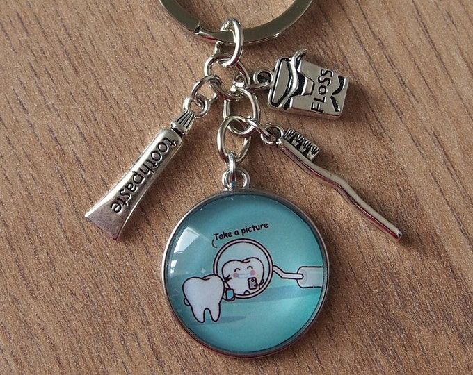 Dentist Keychain for Dental Hygienist and Dentists- K150- Teeth ...