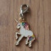 Rainbow Unicorn Key Chain, Bag Tag, Key Fob, Zipper Pull, Snap Tab - Etsy