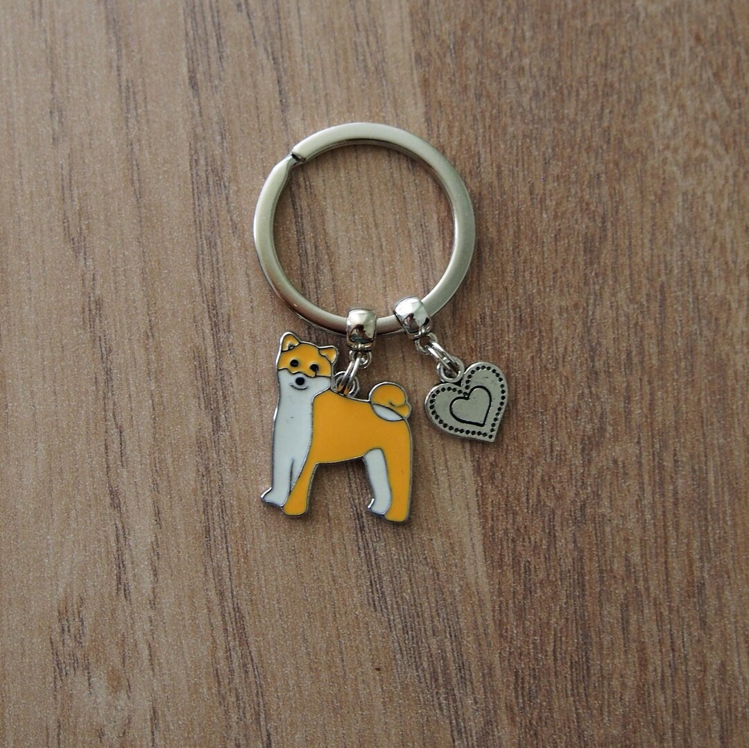 Shiba Inu Keychain, Akita Inu Keyring, Dog Lovers Gift, Birthday Gift ...