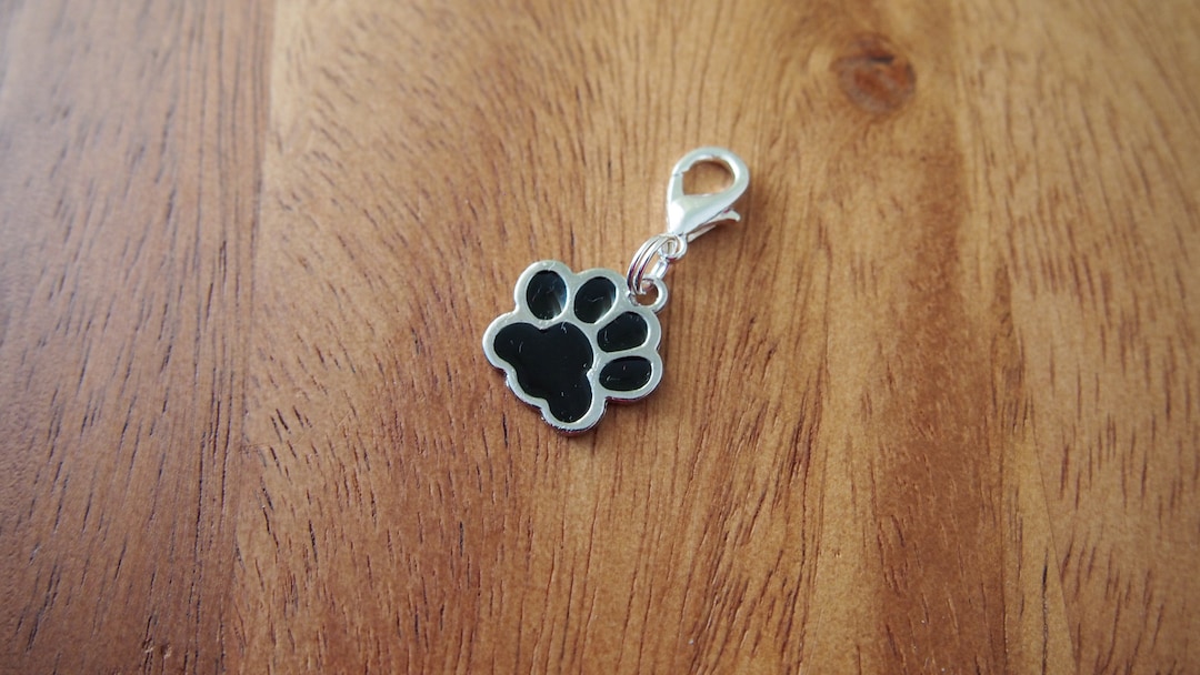 Paw Pendant Charm, Paw Zip Pull, Paw Crochet Marker, Paw Gift, Animal ...