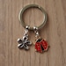 Ladybird Keychain, Good Luck Keychain, Nature Lovers Gift, Flower ...