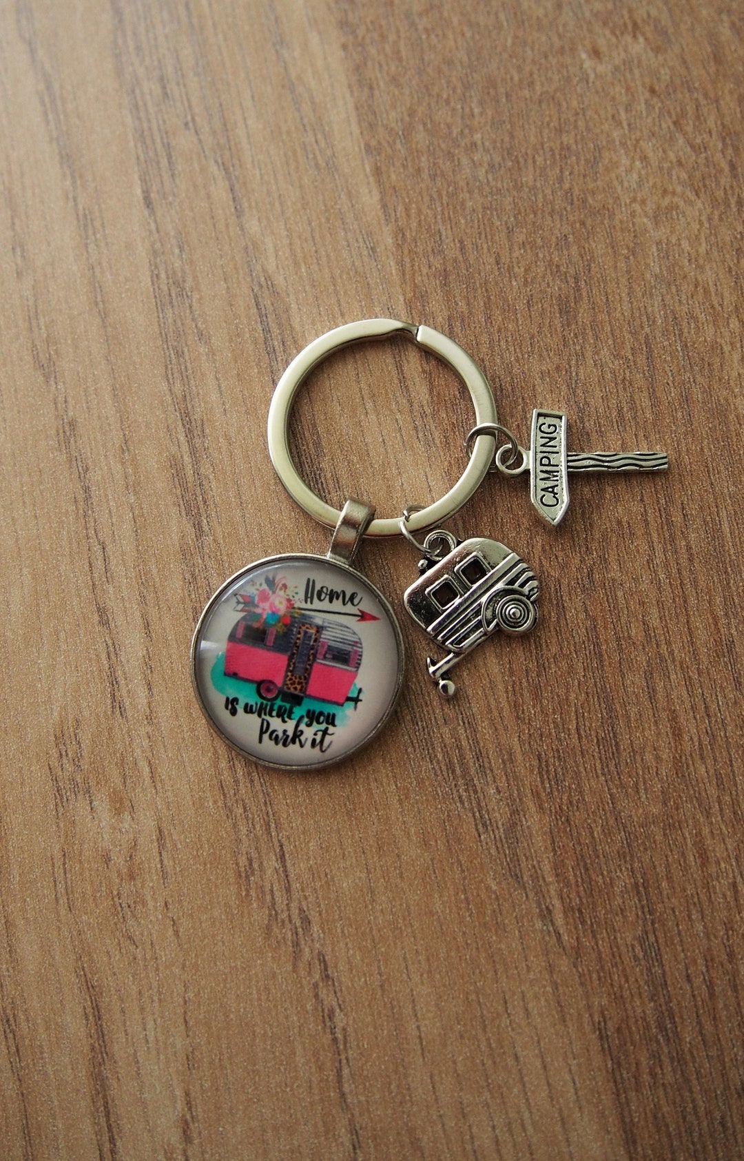 Caravan Keyring, Camping Keychain, Caravan Keyring, Caravan Trailer ...