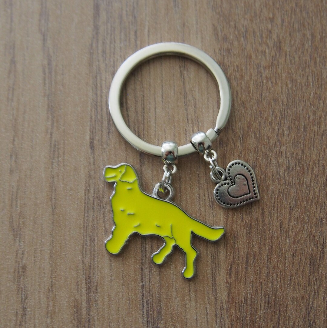 Golden Retriever Keychain, Golden Retriever Keyring, Dog Lover Gift ...