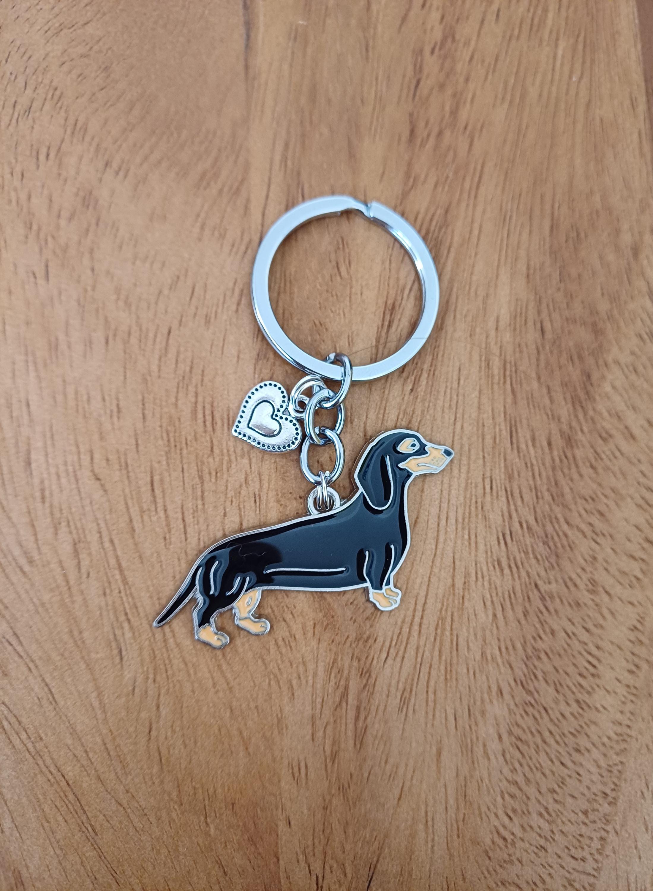 Dachshund Key Holder, Sausage Dog Key Keeper, Keyring, Puppy Key Fob ...