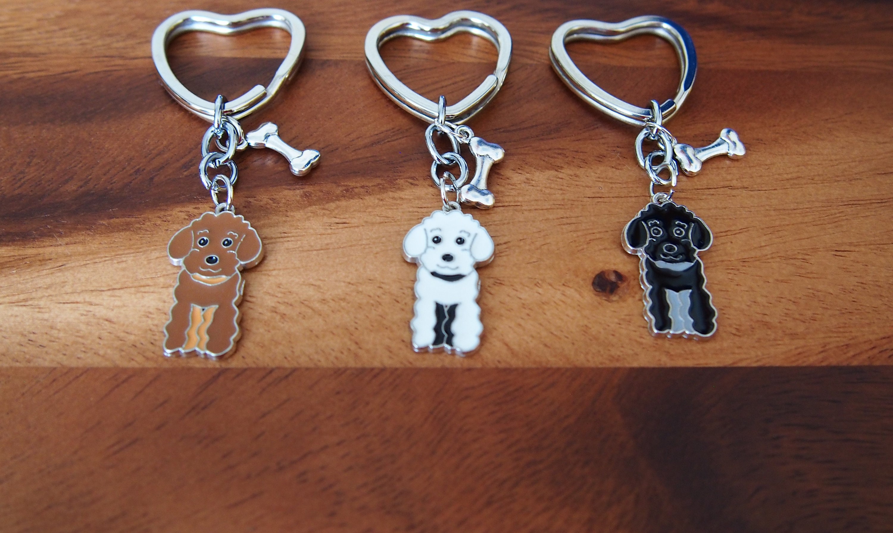 Poodle keyring dog keychain dog lover gift dog lovers key | Etsy