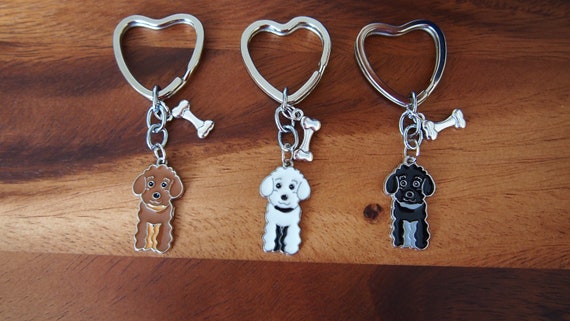 Poodle Keyring Dog Keychain Dog Lover Gift Dog Lovers Key - Etsy