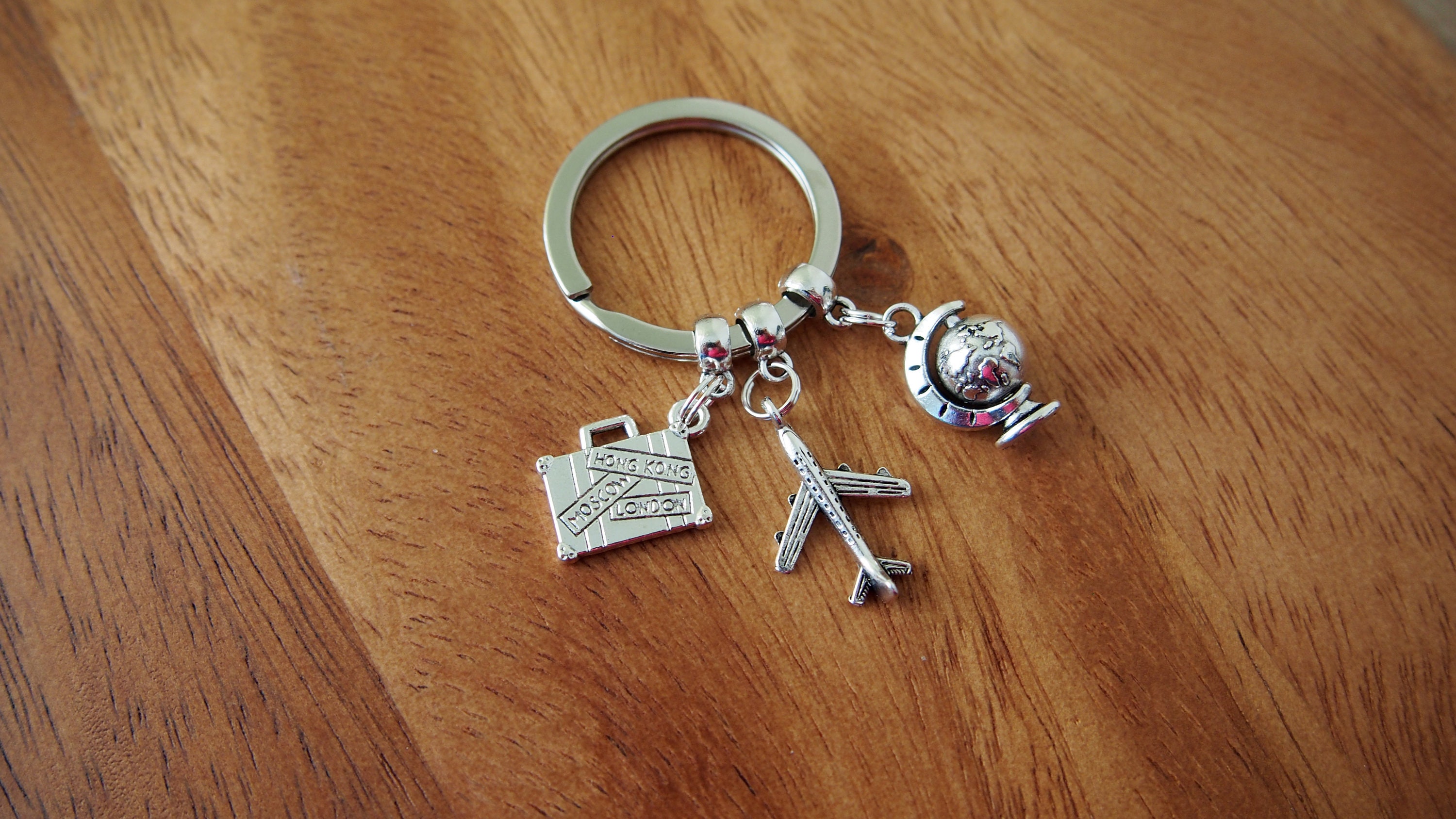 Holiday keyring travel keychain digital nomad key fob | Etsy