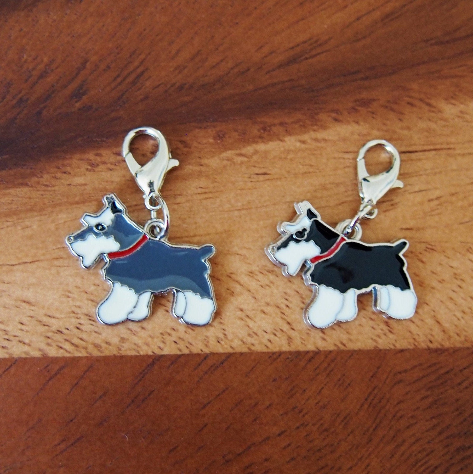 Schnauzer Dog Charm Dog Zip Pull Dog Crochet Marker | Etsy