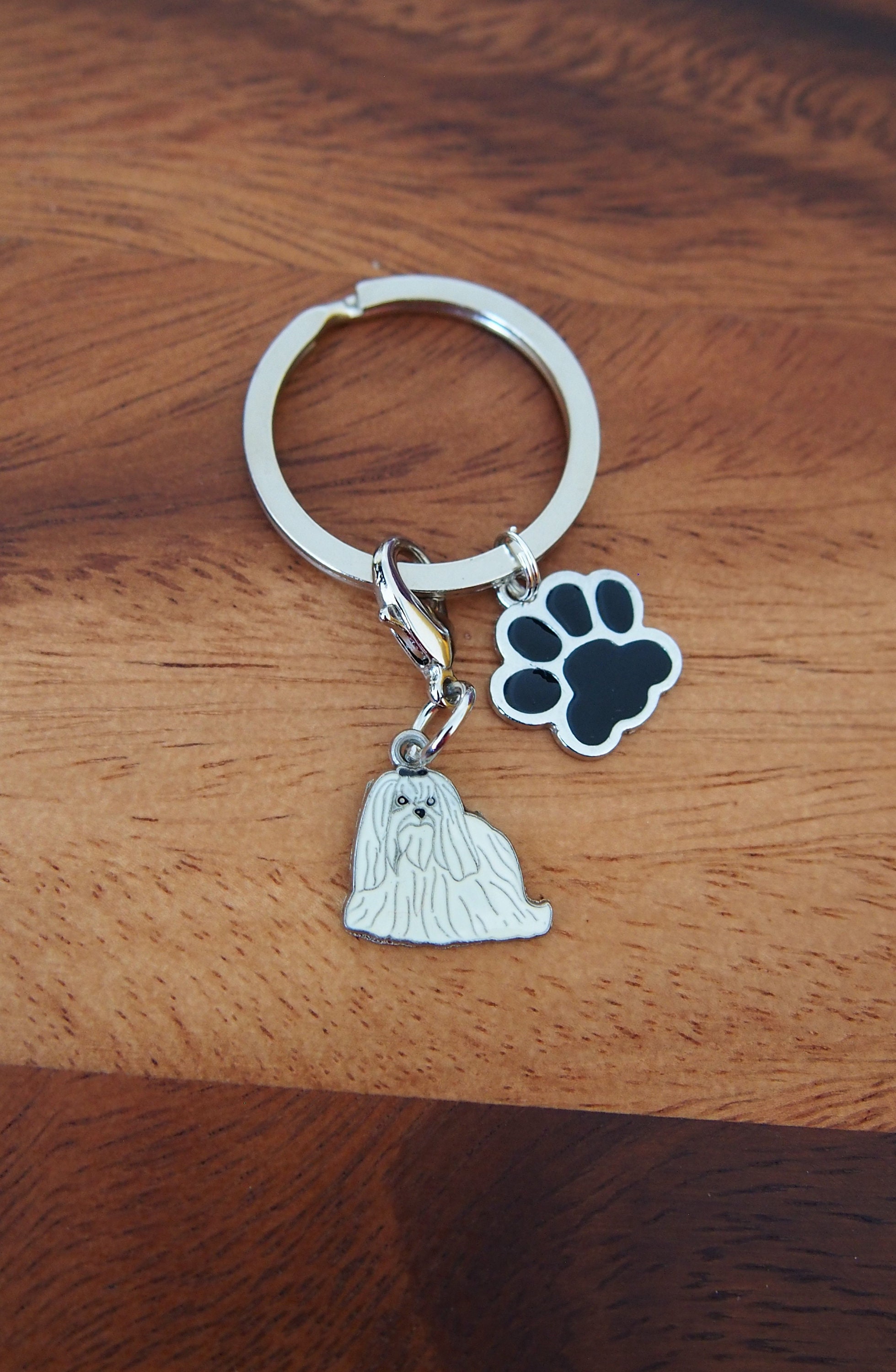 Maltese Dog Keychain Maltese Keyring Dog Lover Gift Dog - Etsy