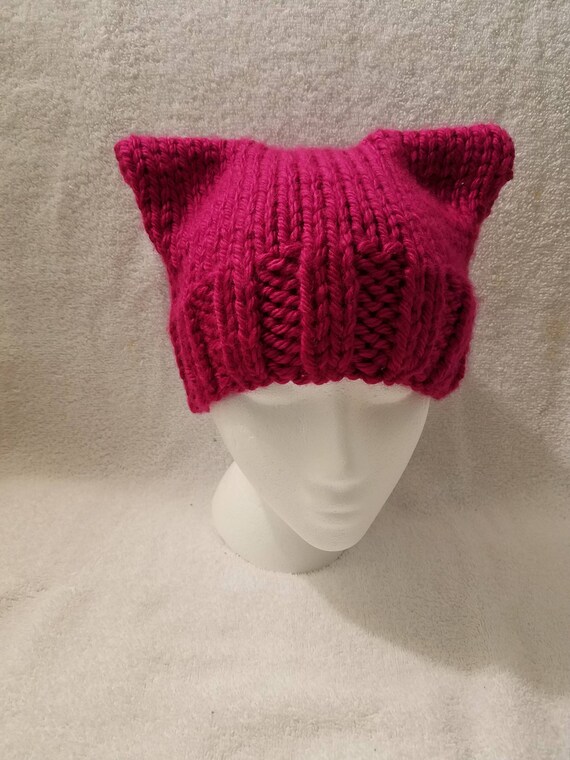 Pink Pussyhat Pussyhat Project Feminist Winter Hat Etsy