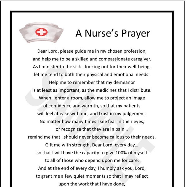 Nurse Poem - Etsy