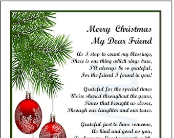 Friendship Poem/ Best Friend Poem - Etsy