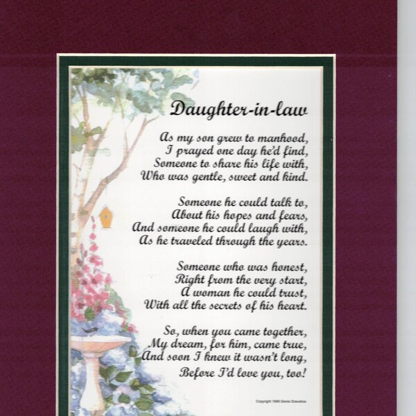 50th Birthday Poem for Daughter - Etsy