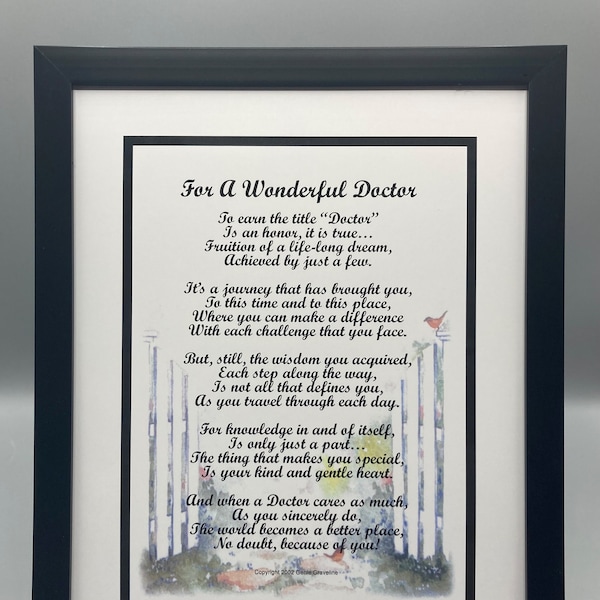 Framed Poem - Etsy