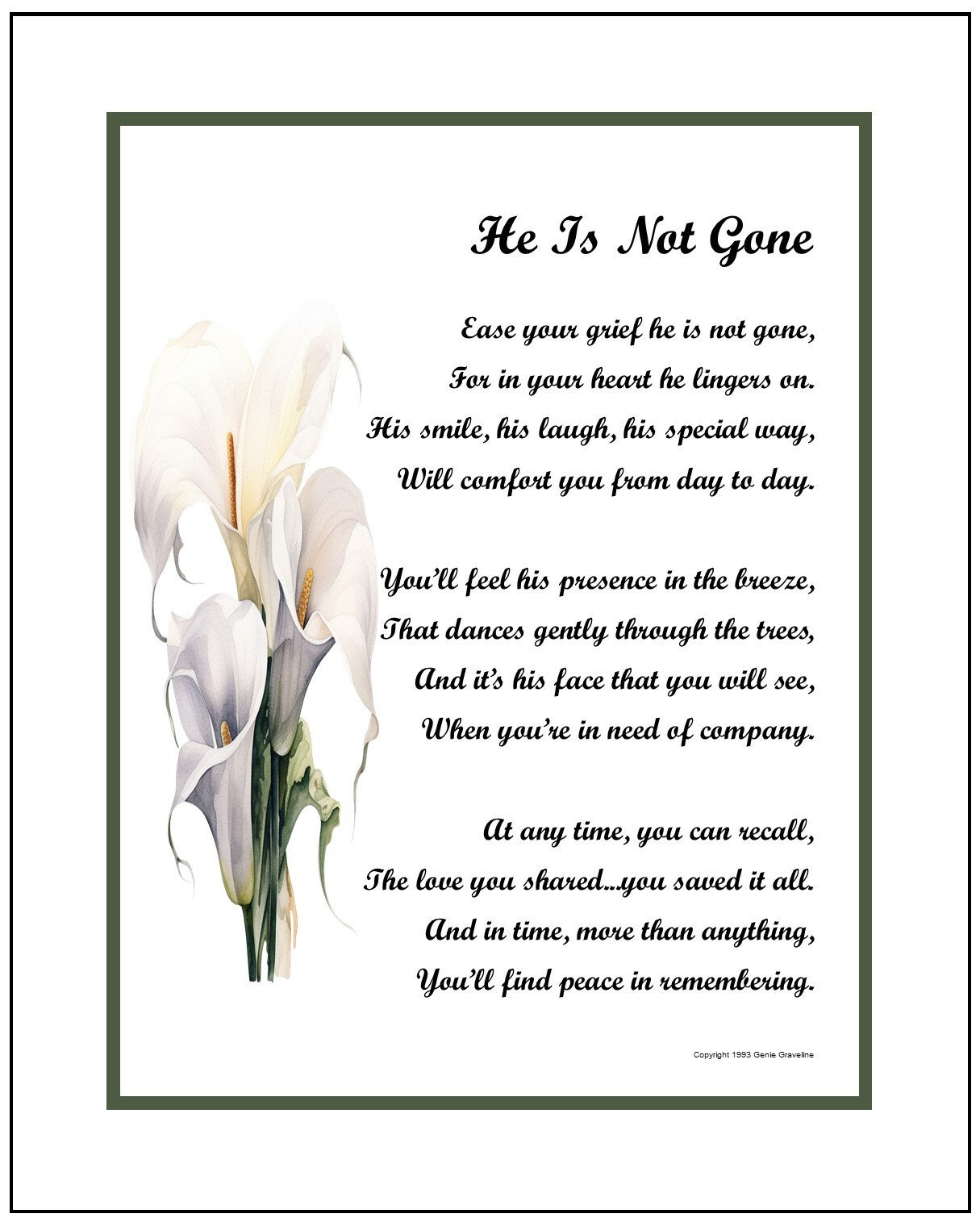 Bereavement Poems For Husband
