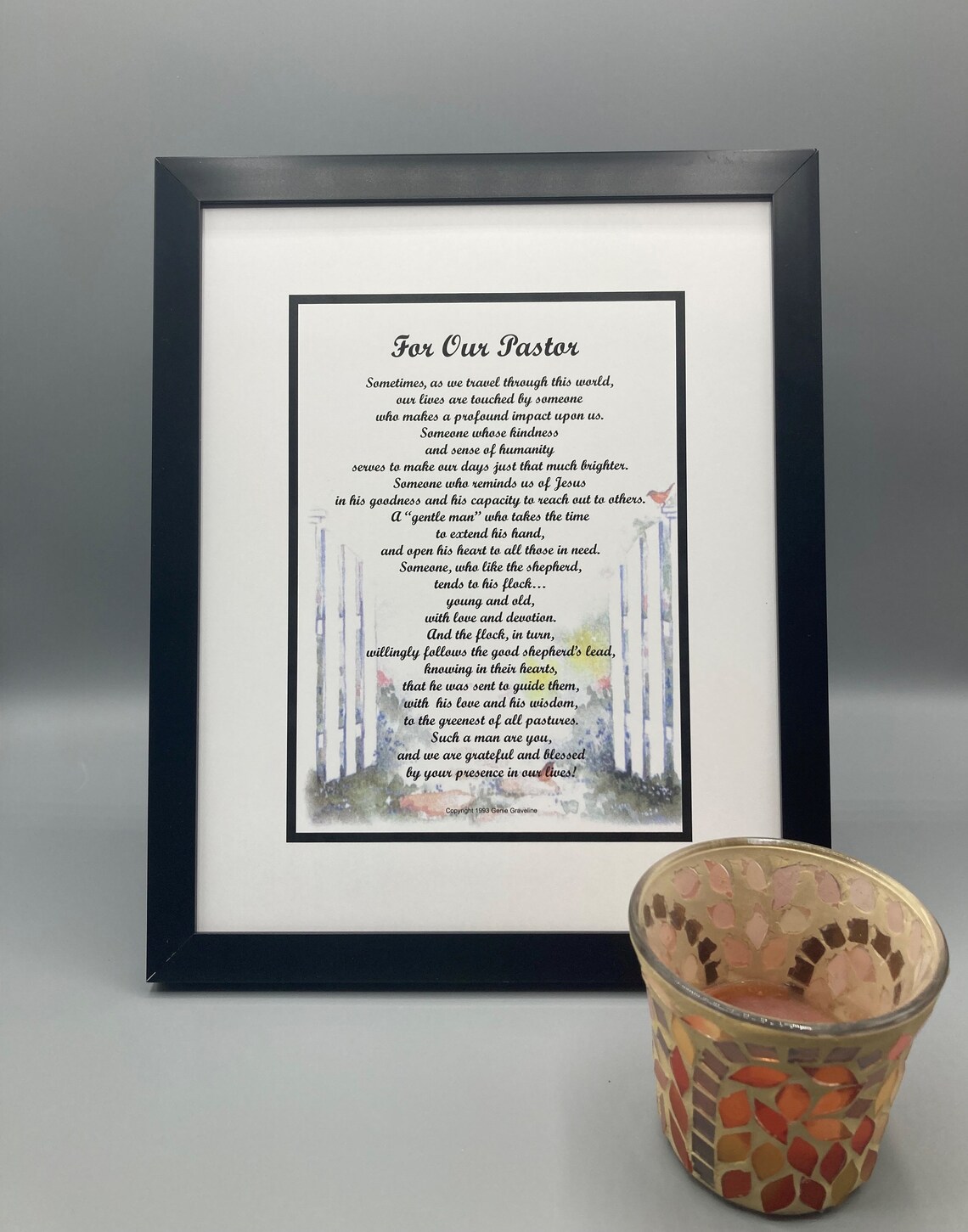 Framed Pastor Poem, Pastor Gift, Pastor Retiring, Pastor Verse Print ...