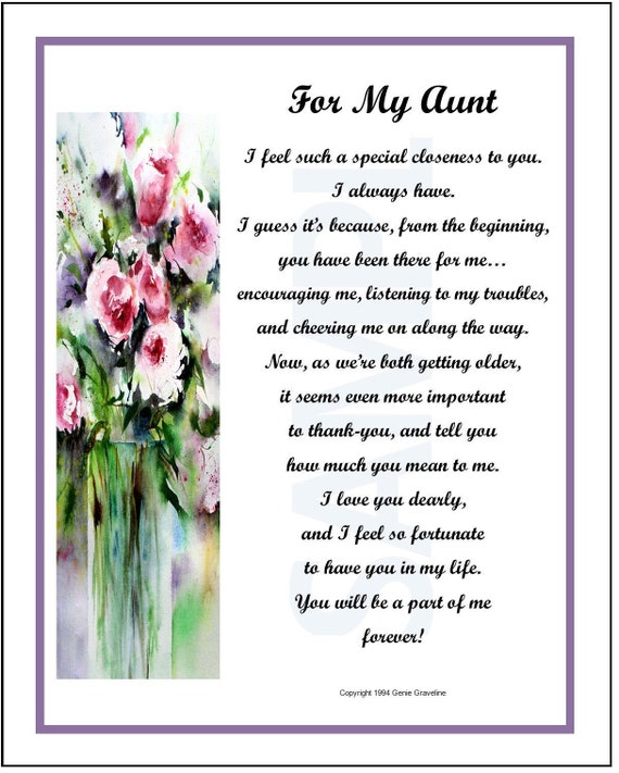 Special Aunt Poems