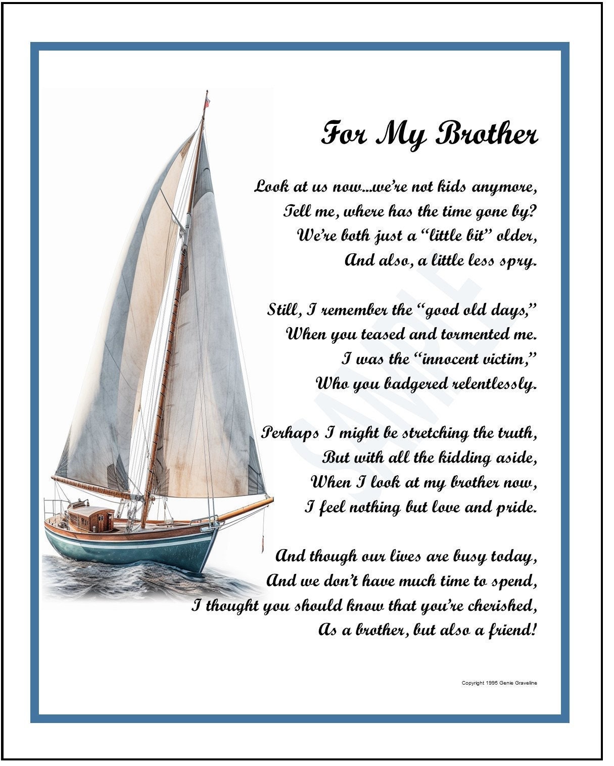 I Love You Little Brother Poems