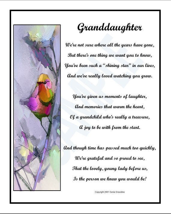 Grandparents Poems From Granddaughter