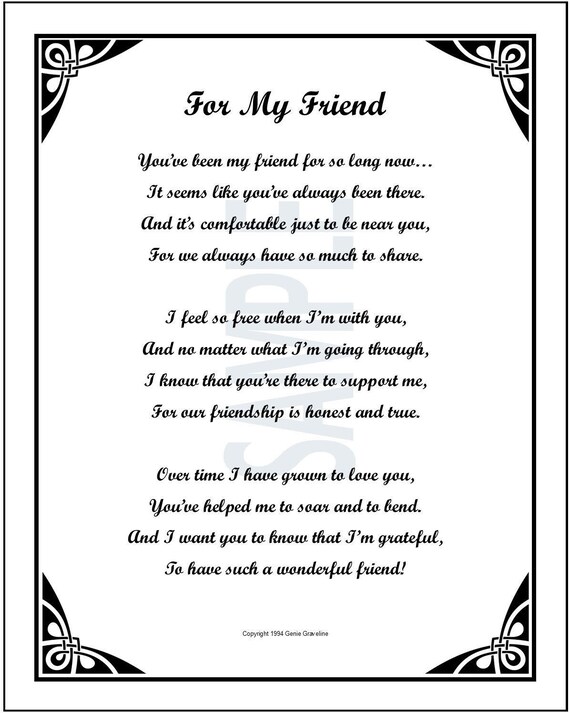 Hello My Friend Poems