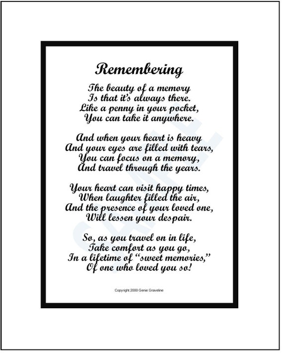 Remembrance Poems