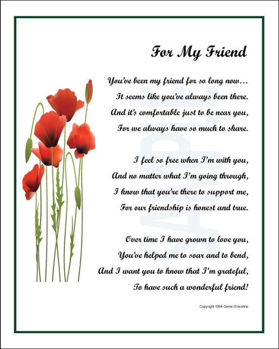 Cute Friendship Poems For Girls