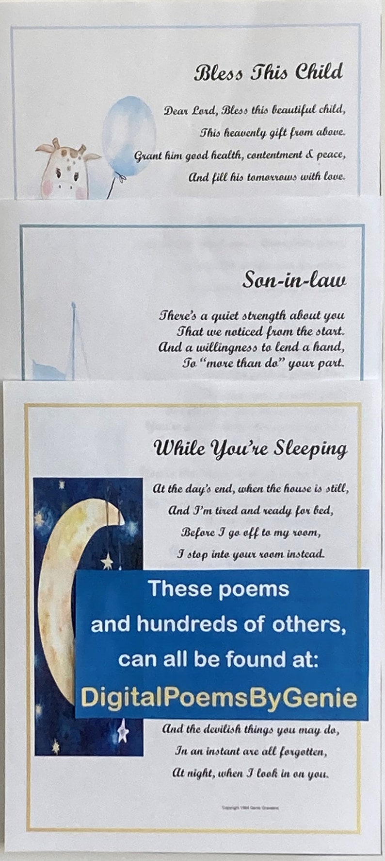 Aunt Uncle Thank You Poem Digital Download Aunt Uncle T Etsy 3830