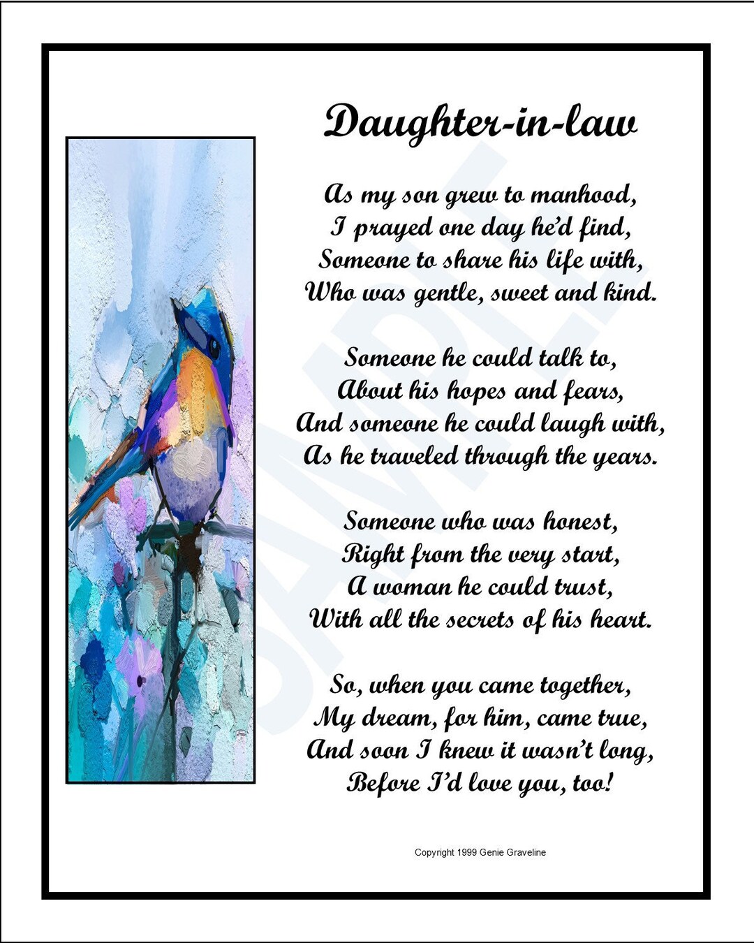 Future Daughter In Law Poems New Daughter In Law Quotes. QuotesGram