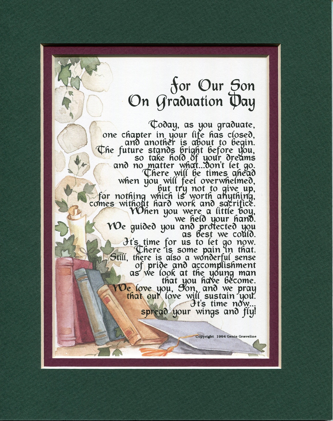 Son Graduation- Our Son Graduation- Graduation Gift- Graduation Poem ...