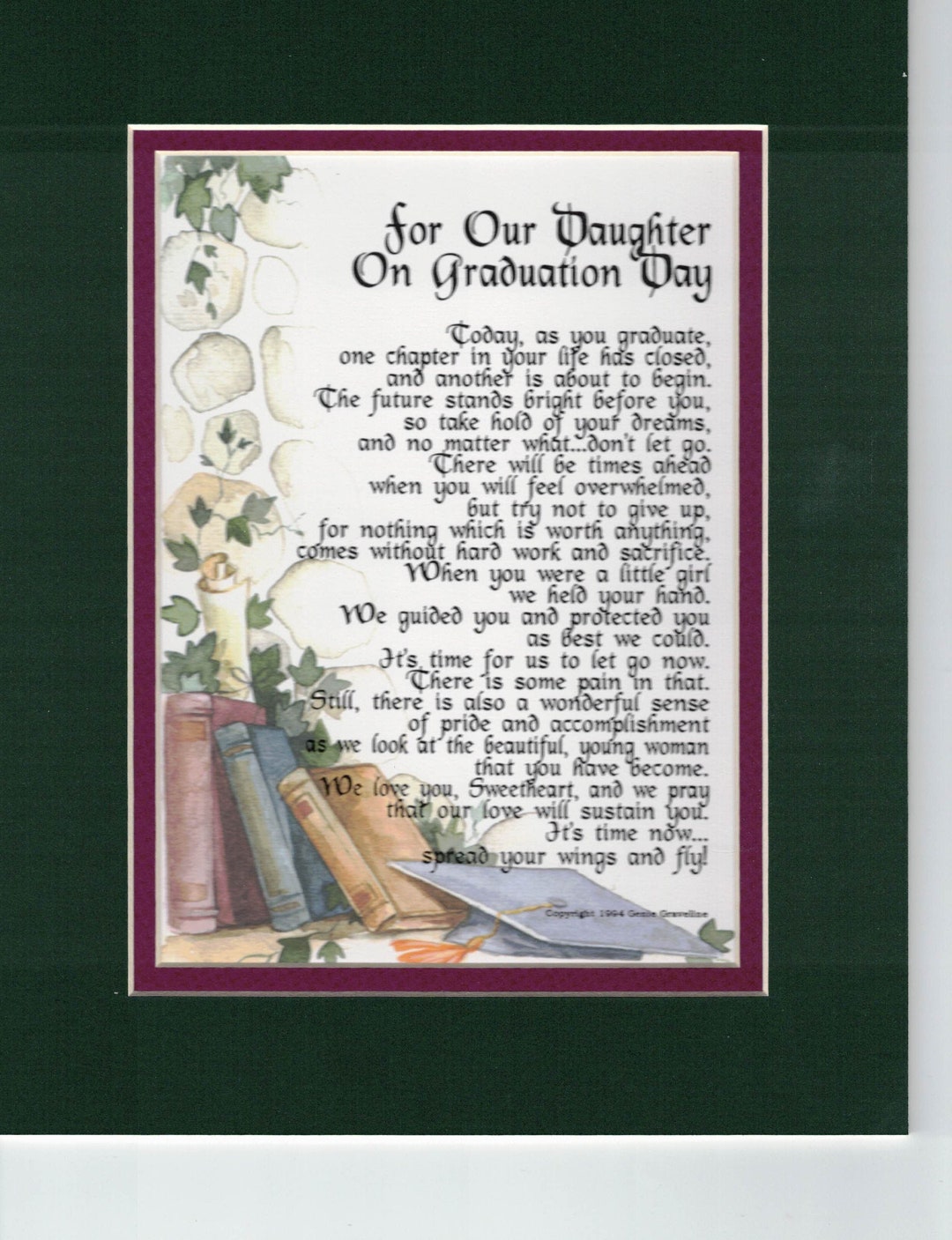 Our Daughter Graduation- Daughter Graduation- Graduation Gifts- High ...