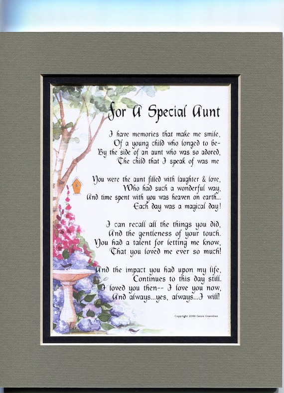 Special Aunt Poems 8280