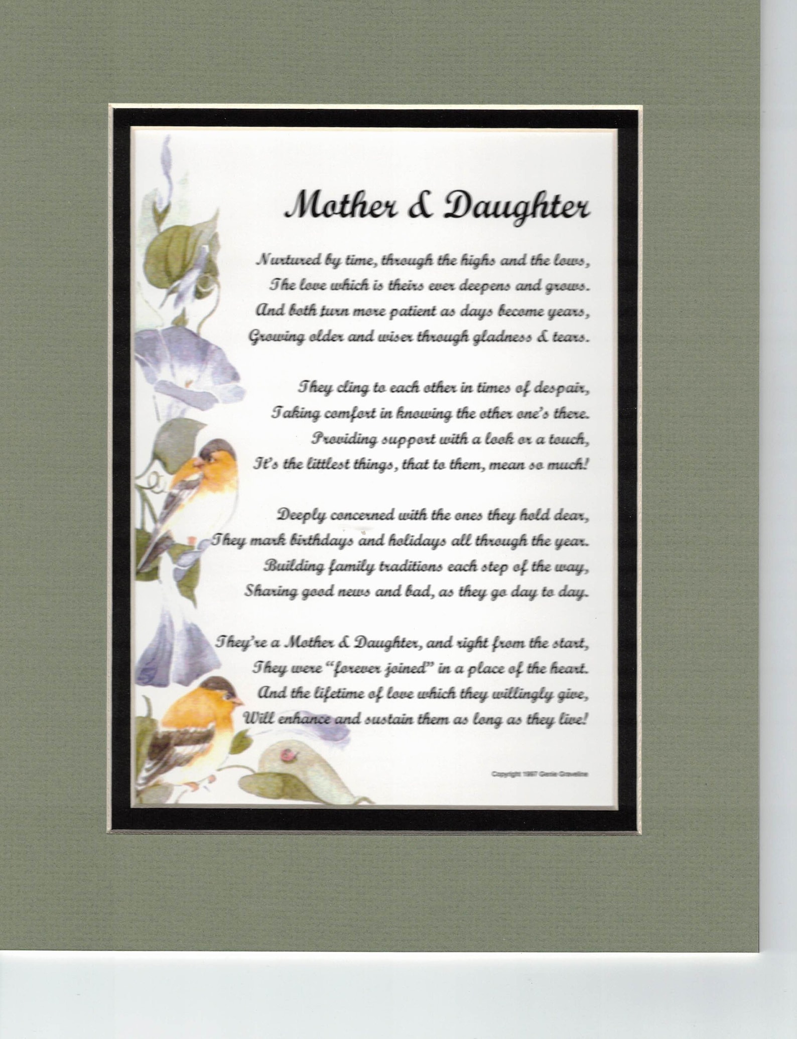 Mother Daughter Print Mother Daughter Verse Mother Daughter - Etsy