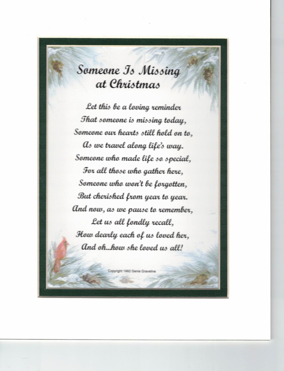Christmas Bereavement Christmas Sympathy Gift Loss of - Etsy