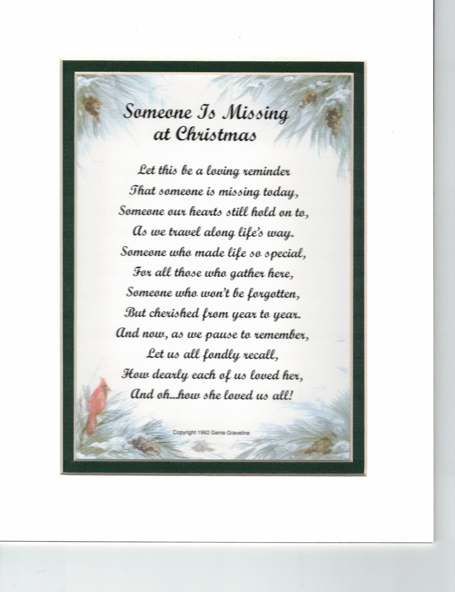 Christmas Bereavement Christmas Sympathy Gift Loss of - Etsy