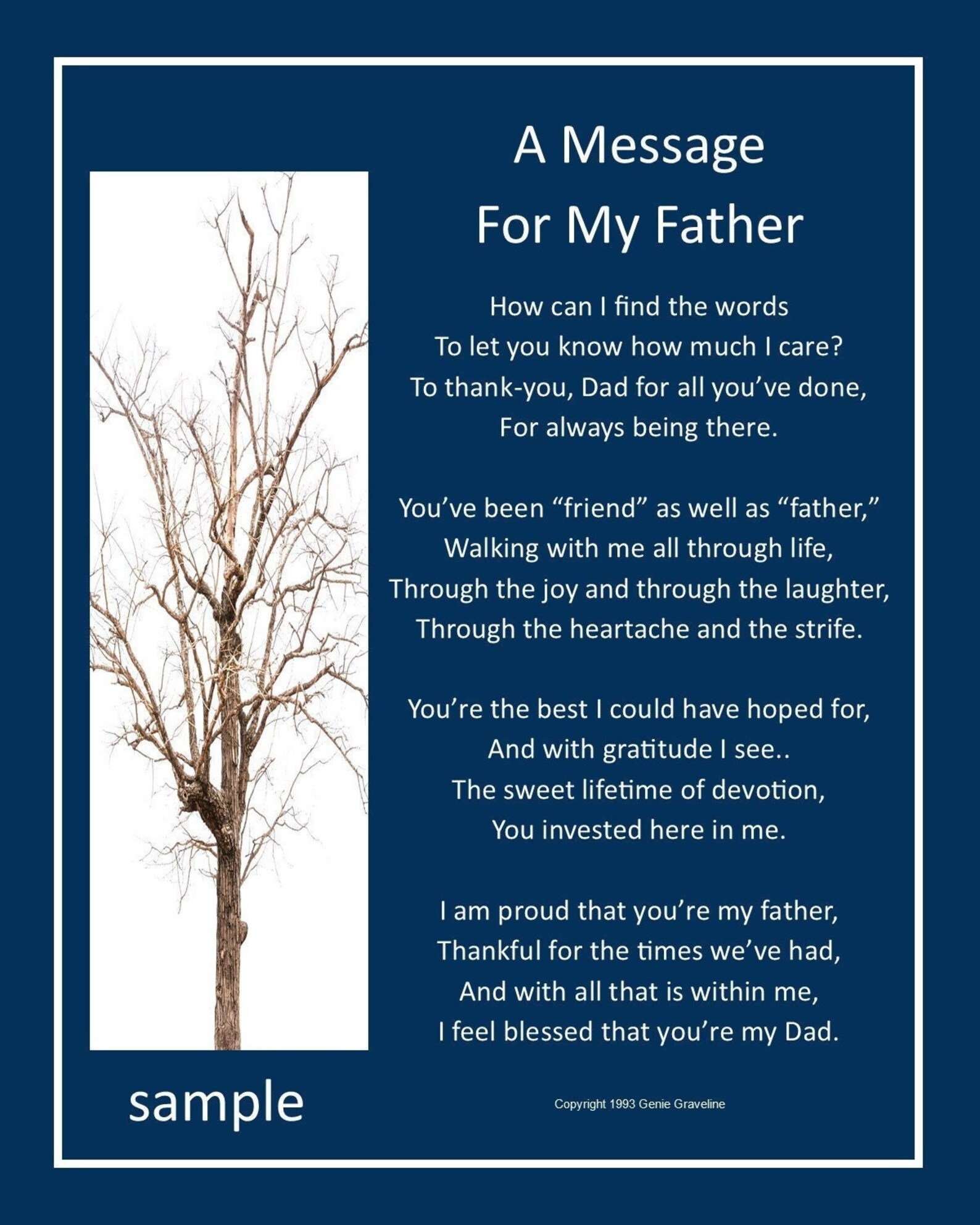 Father Print DIGITAL DOWNLOAD Father Poem Father Verse - Etsy