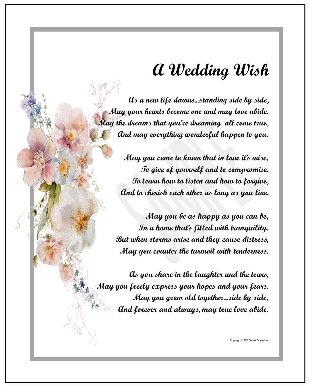 Inexpensive Wedding Gift, DIGITAL DOWNLOAD, Wedding Present, Wedding ...