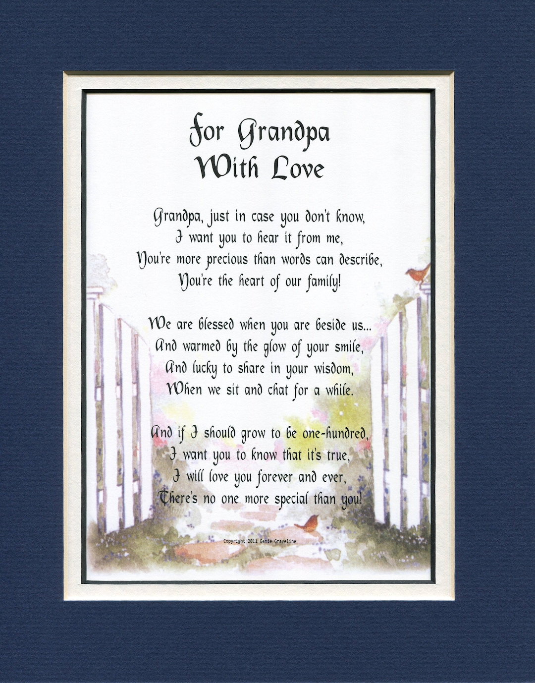 Grandpa Poem - Grandfather Poem- Grandpa Print- Grandpa Verse- Thank ...