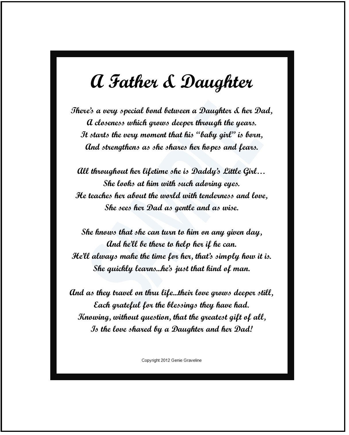 Dad Daughter Poem Print Lupon gov ph Dad Daughter Poem Print Lupon gov ph