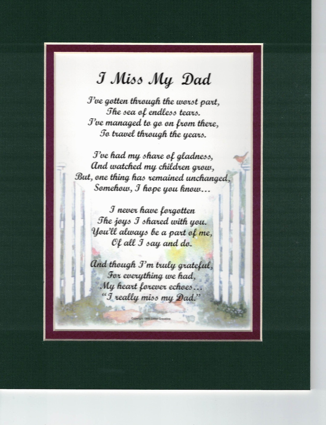 Dad Memorial, Loss of a Father, Dad Sympathy Poem, Dad Bereavement Poem ...