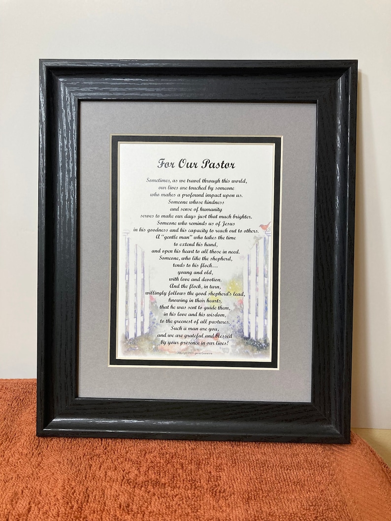 Framed Pastor Poem Pastor Gift Pastor Retiring Pastor Verse - Etsy