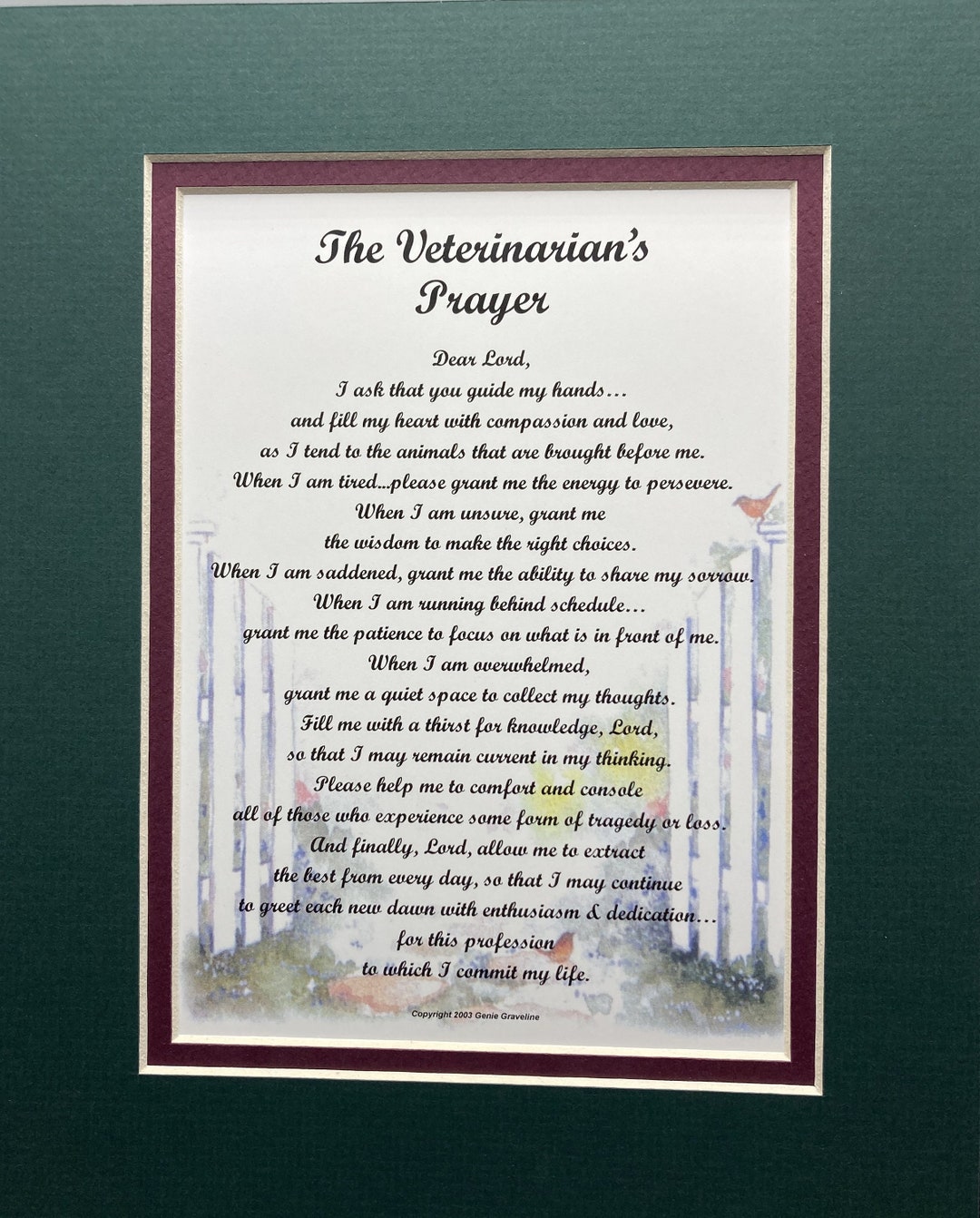 The Veterinarian's Prayer, DIGITAL DOWNLOAD, Veterinarian Gift Present ...