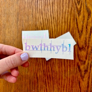 BWTHHYBL - 3” Holographic Sticker - Etsy