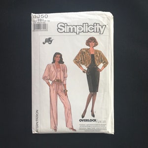 1987 Sizes 6-12 Simplicity 8350, JUMPSUIT, SUNDRESS & Unique "winged" JACKET Pattern - Etsy
