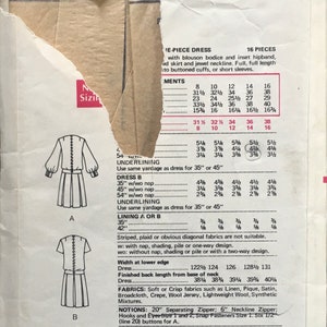 1960s Size 14, UNCUT Vogue 7660, DRESS Pattern Blouson Top, Pleated ...