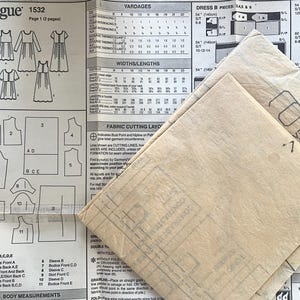 1995 Size 6-8-10, UNCUT Vogue 1532, DRESS "vogue's Basic Design", Loose ...