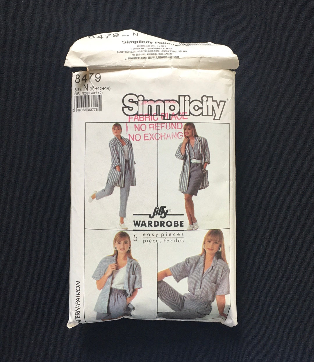 1988 Sizes 10-12-14 SEPARATES for SUMMER, Jiffy Pattern Simplicity 8479 ...