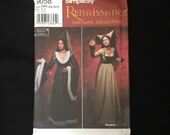 Simplicity Pattern 9058 Renaissance Costume Collection-ren | Etsy