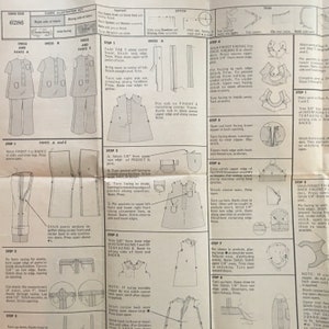 Size 5 GIRLS Dress/jumper & PANTS Pattern From the 1970s, Butterick ...
