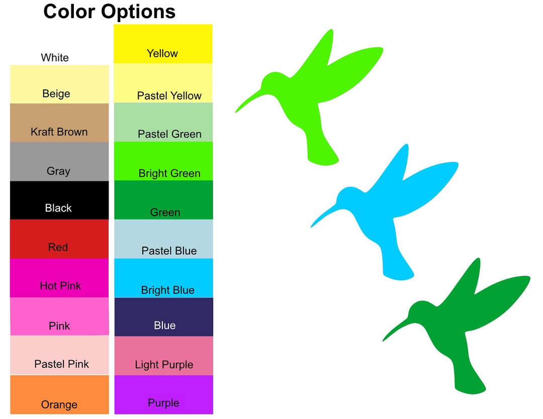 25 Pieces - Hummingbird Paper Die Cut Shape Cut Outs for Bulletin ...